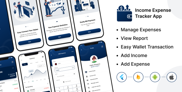 Income & Expense tracker - Flutter App Source Code | Graphicfort Income & Expense tracker - Flutter App Source Code | Graphicfort